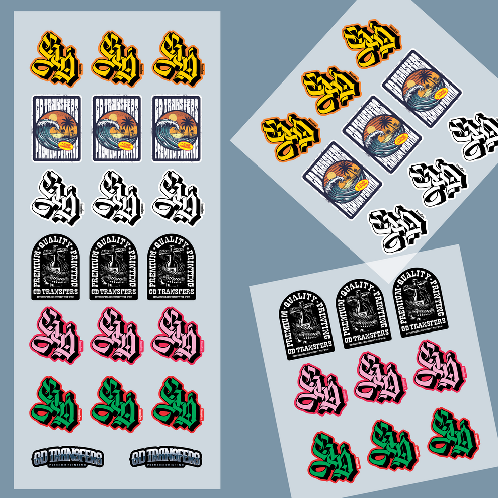 23" UVDTF Stickers | 3D Textured Transfers – GD TRANSFERS